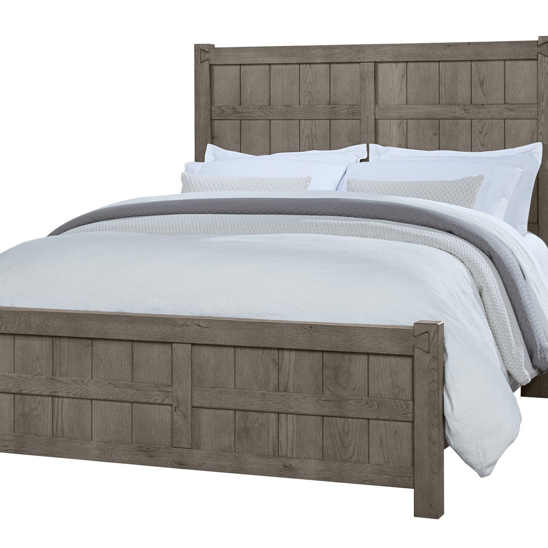 Vaughan-Bassett Dovetail - Queen Board & Batten Bed - Mystic Grey – Big Barn Home Center