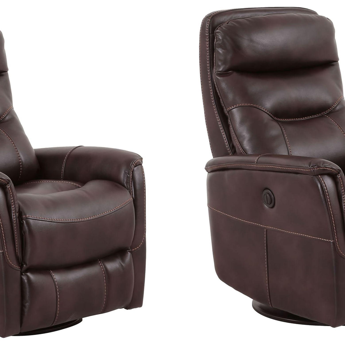 Parker House Gemini - Power Swivel Glider Recliner (Set of 2) - Truffl ...