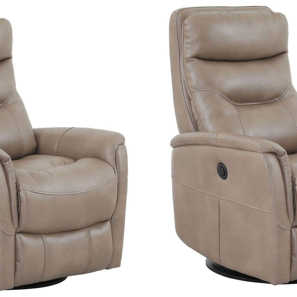 Parker House Gemini - Power Swivel Glider Recliner (Set of 2) - Linen ...