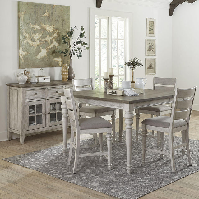 Liberty Furniture Heartland - 5 Piece Gathering Table Set (Ladder-Back ...