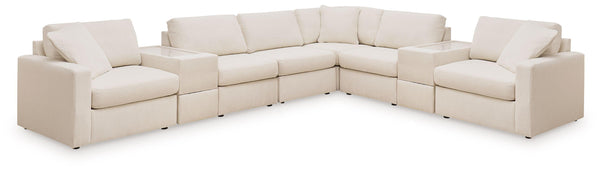 Ashley Modmax - Oyster - 8-Piece Sectional With 2 Storage Consoles ...