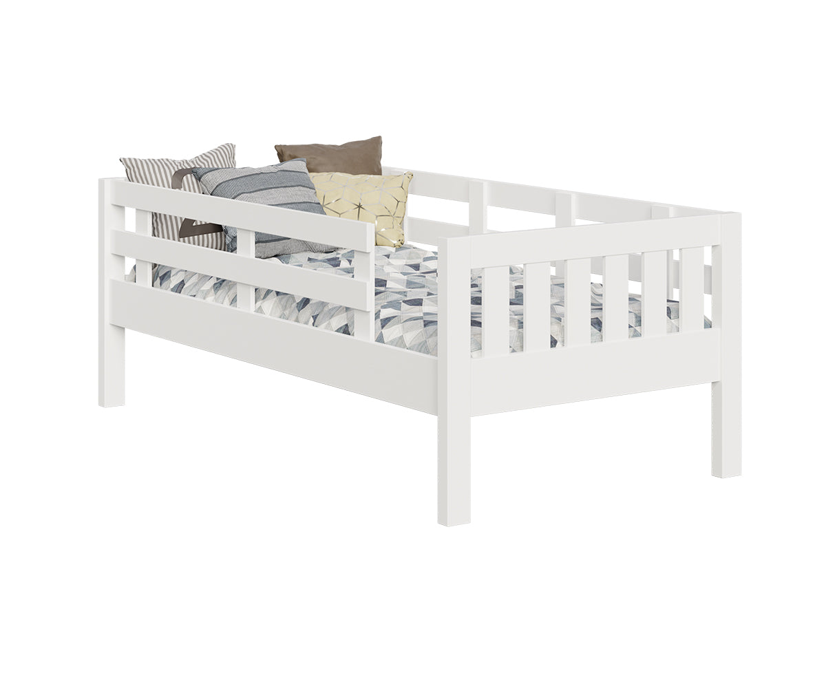 Old Town Oak Freemont Bunk Top Twin Bed Brown Maple: OCS White Paint ...