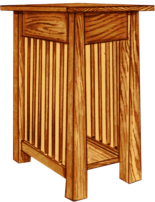 Oak Mission Style End Tables