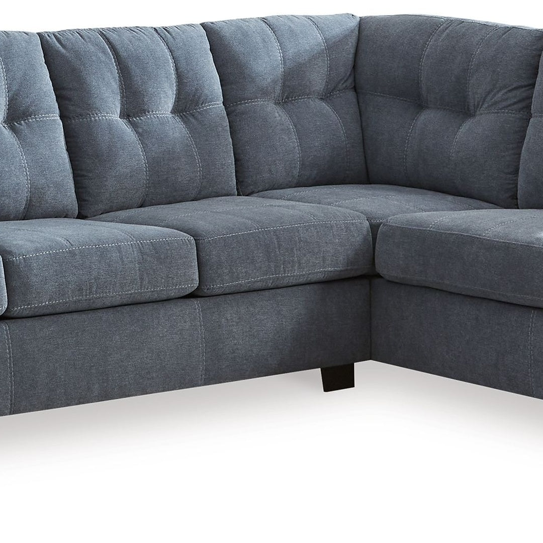 Ashley Marleton - Denim - 2-Piece Sectional With Raf Corner Chaise ...
